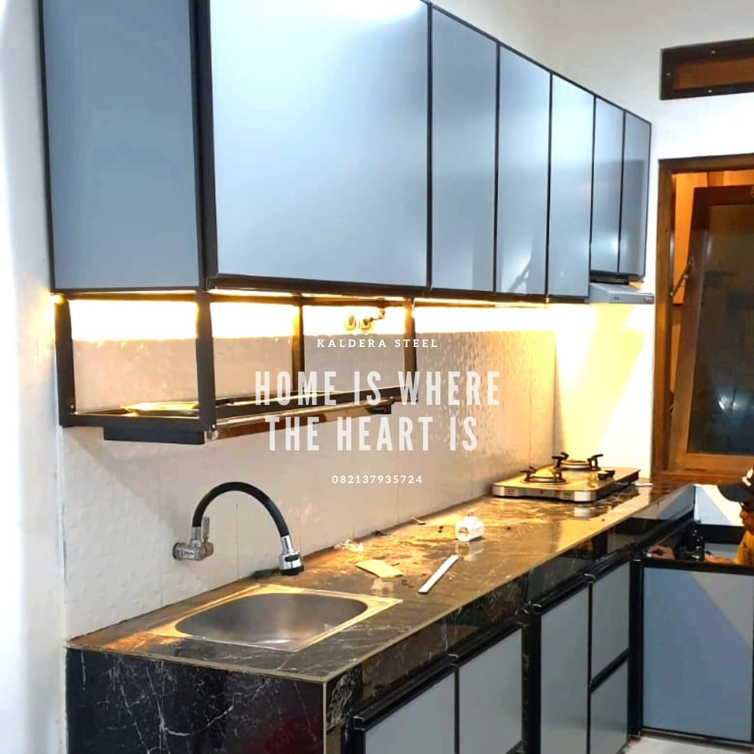 Kitchenset aluminium minimalis | Jasa Kitchen Set Aluminium ACP