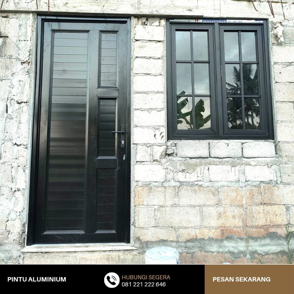 Pintu Aluminium Spandrel - Pintu Kokoh, Tahan Cuaca dan Anti Rayap